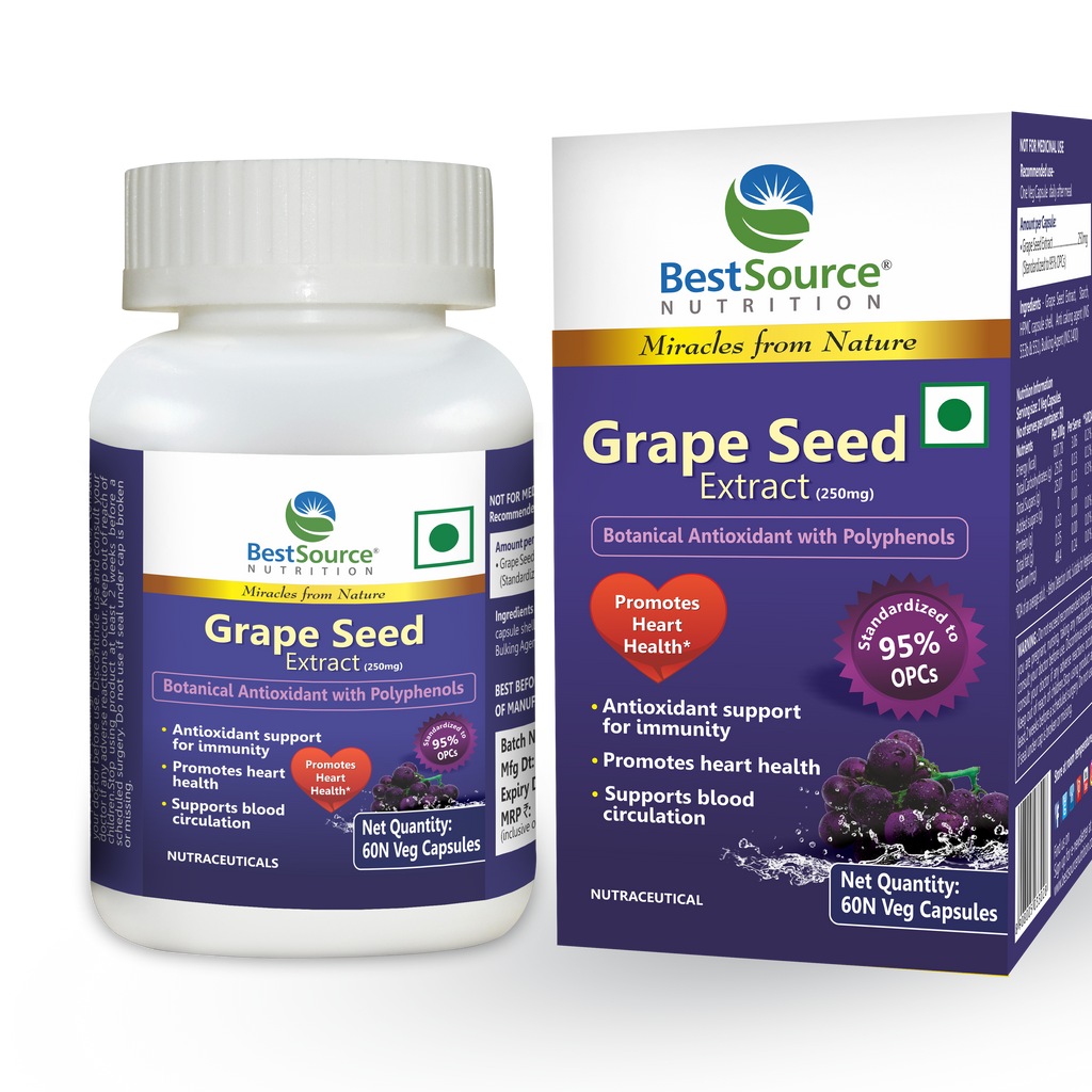 GrapeSeed Extract-250mg,Powerful Antioxidant 4 Immunity ...
