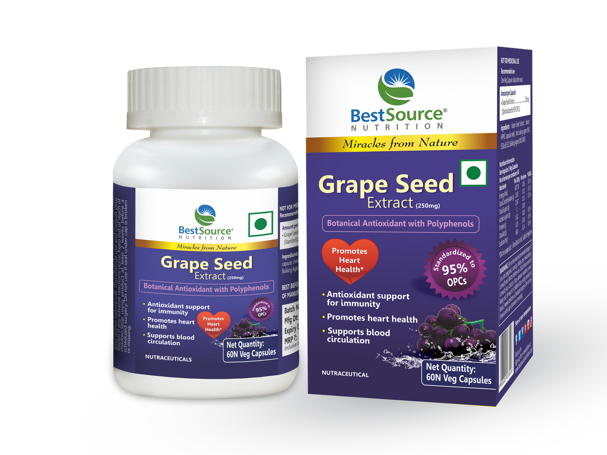 GrapeSeed Extract-250mg,Powerful Antioxidant 4 Immunity ...