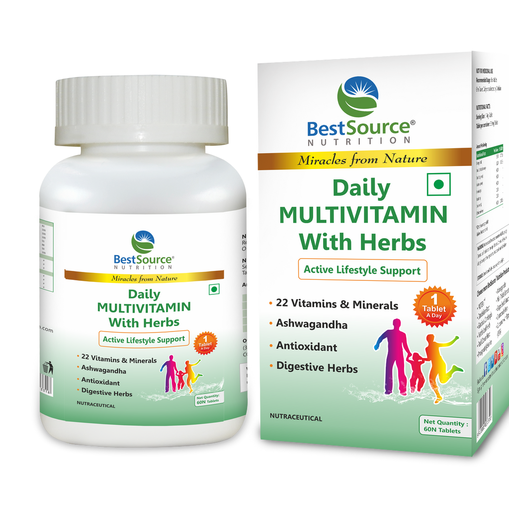 Daily MULTIVITAMIN With Herbs – BestSourceNutrition.com